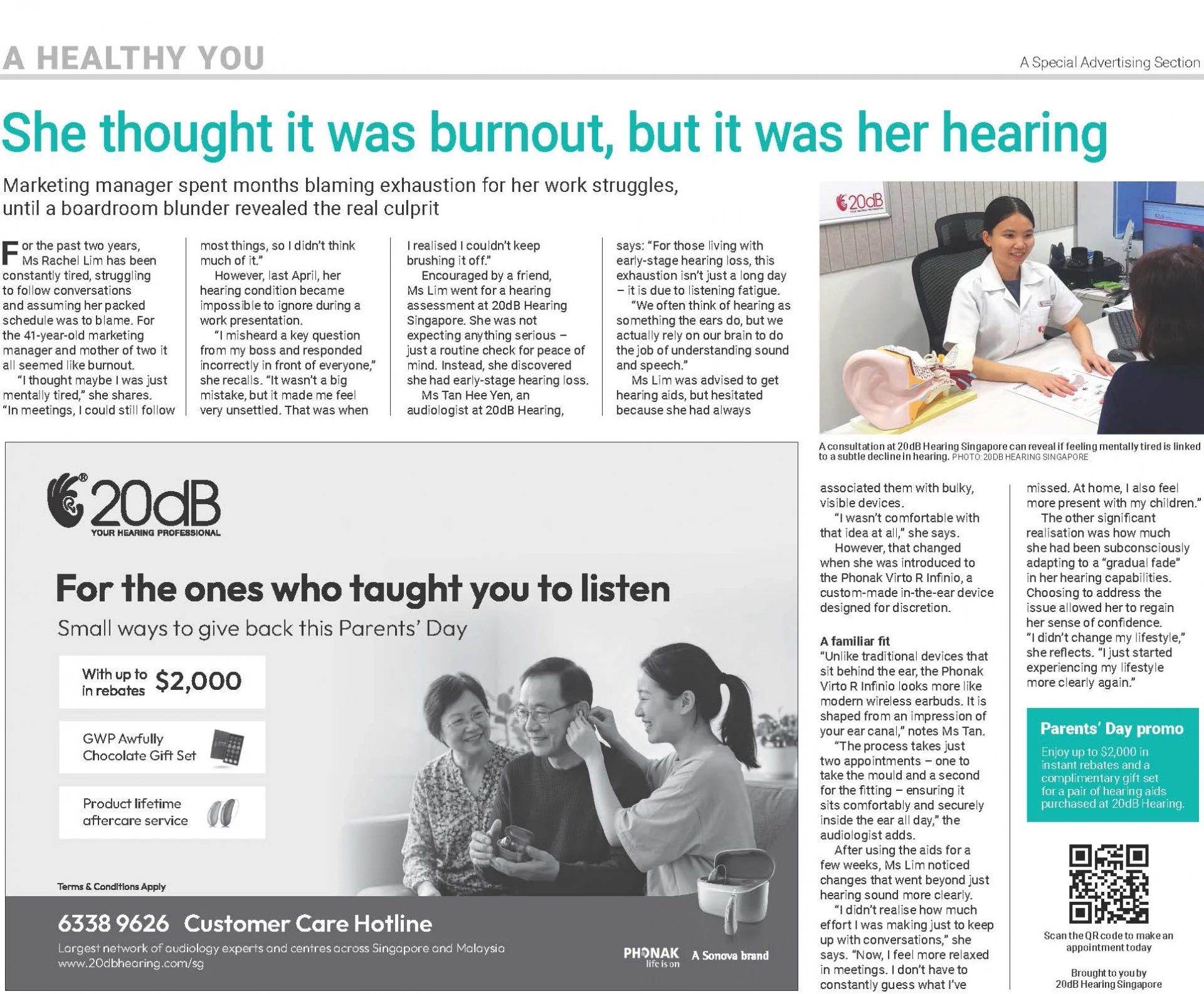 She thought it was burnout, but it was her hearing